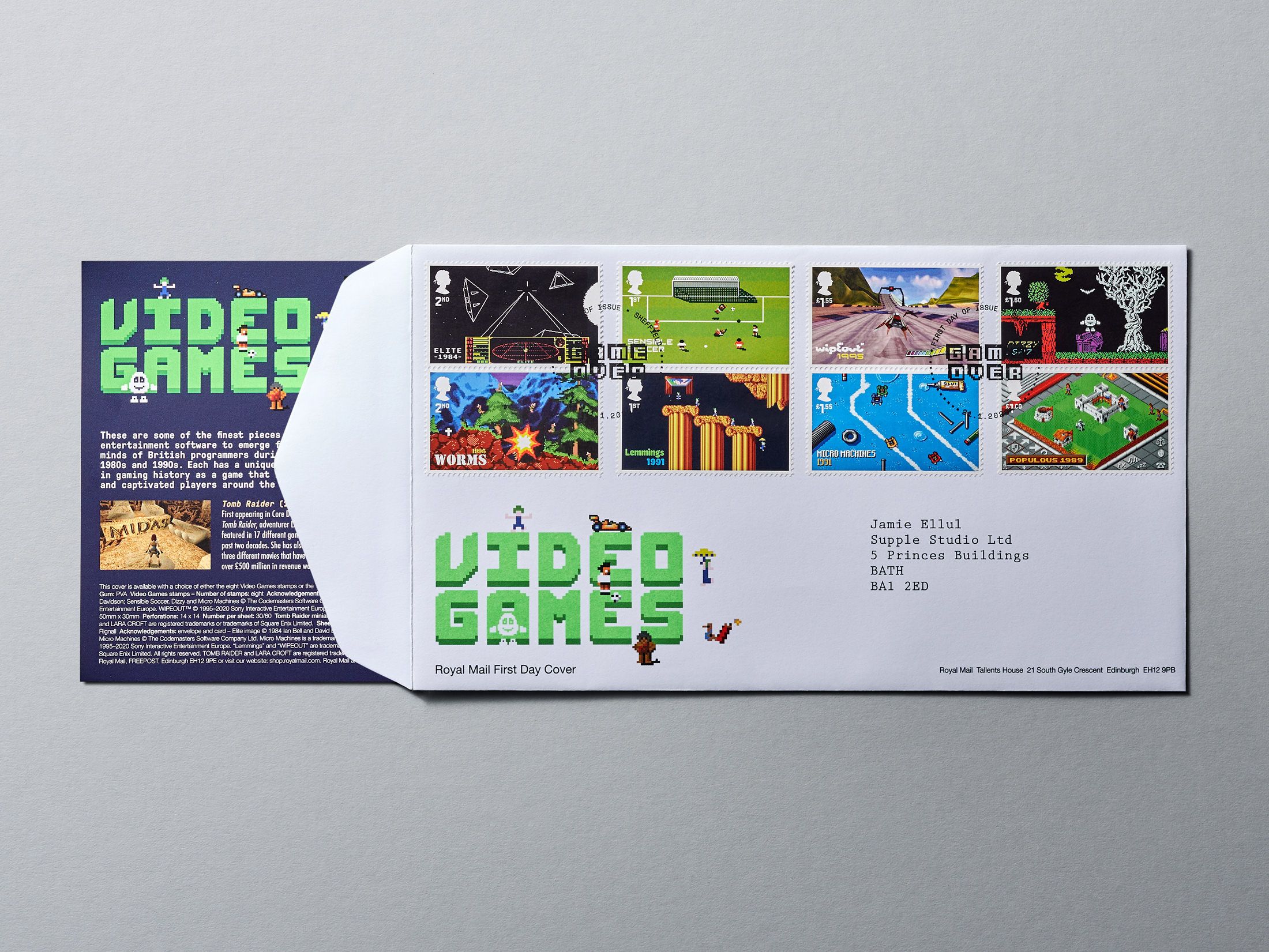 Video Games Stamps | Client: Royal Mail | Supple Studio