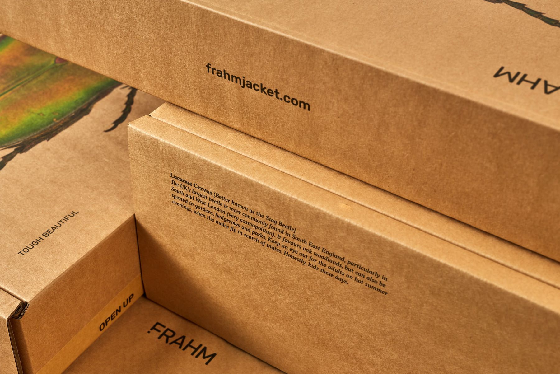 Tough Beautiful Packaging | Client: FRAHM Jackets | Supple Studio