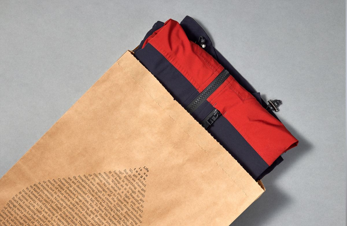 Tear Drop / Rain Drop Packaging | Client: FRAHM Jackets | Supple Studio